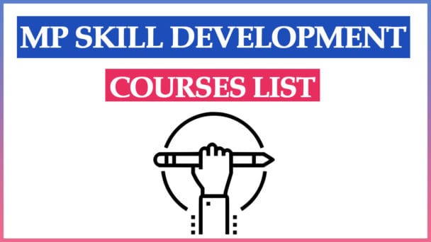 MP Skill Development Scheme 2025 Courses List PDF