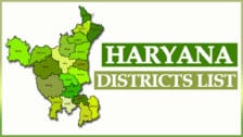 Haryana Districts List PDF 2025 Population, Area and Date Wise