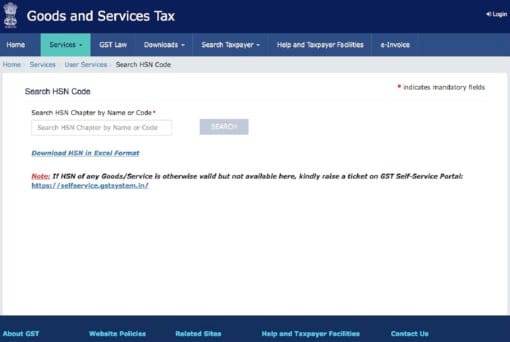 HSN Code List 2025 | GST Goods and Services New Rate List PDF