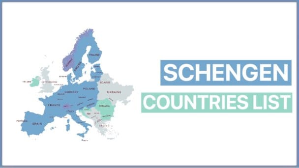 Schengen Countries List PDF with their Map and Visa Details