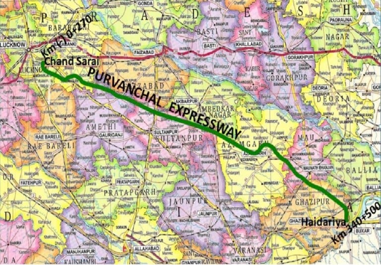 Purvanchal Expressway Toll Plaza List 2025