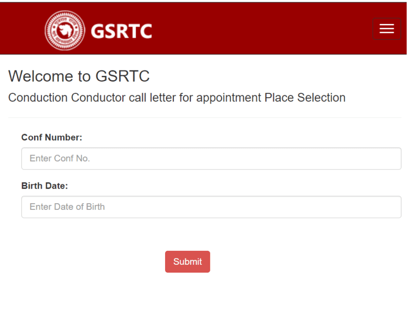 GSRTC Conductor Merit List 2024 PDF Download