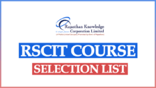 Free RSCIT Course Selection List 2023 PDF Download