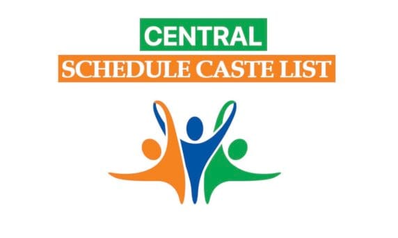 Central List for SC (Scheduled Castes) in India 2025 State Wise