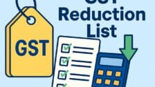 GST Reduction List 2025 - New GST Rate Cut Full List